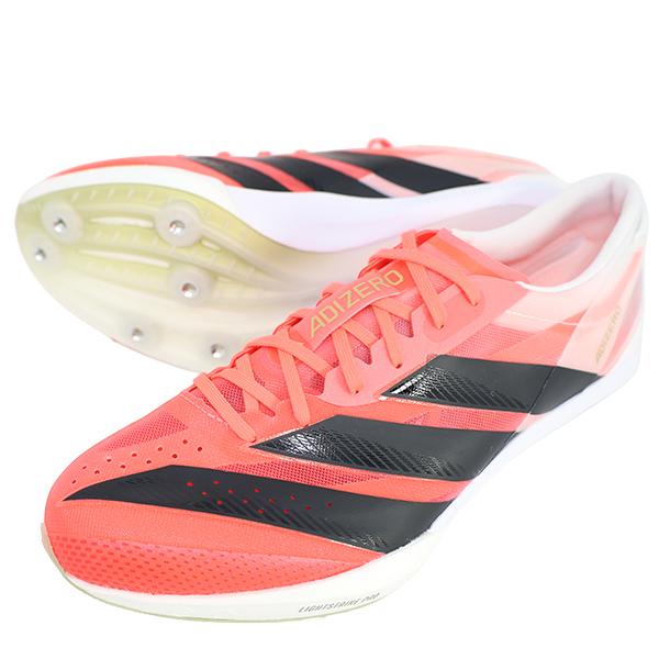 アディゼロ フィネス（短距離） / ADIZERO FINESSE走るモチベーションを上げる、軽量ランニングシューズ。トラックでのスピードをもう一段階引き上げたいランナーに向けたアディゼロ フィネス。スピードと精密なコーナリングを求めるアス...