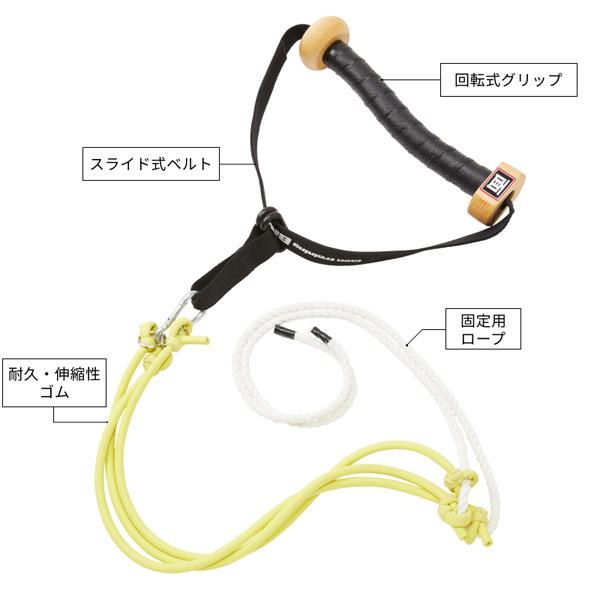 ビッグアーム2 野球 バッティング練習 トレーニング用品 正しいフォームを作りながら、体幹トレーニング使い方(1)本体のロープを柱や金網等にしっかりしばり固定させる。高さはトップのグリップ位置より高いところで固定。(2)引き手の握り方は本体...