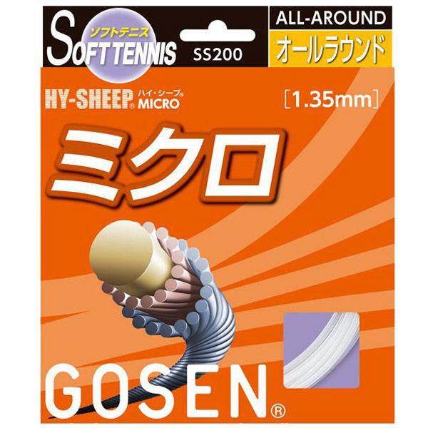 ガットの定番品。優れたコストパフォーマンス、性能、バランスのとれたゴーセン売上ナンバー1モデルです。種別：軟式ガットメーカー名：ゴーセン/GOSENカラー：ホワイト素材：高分子ブレンドゲージの太さ/長さ：1.35mm/11.5m適正テンショ...