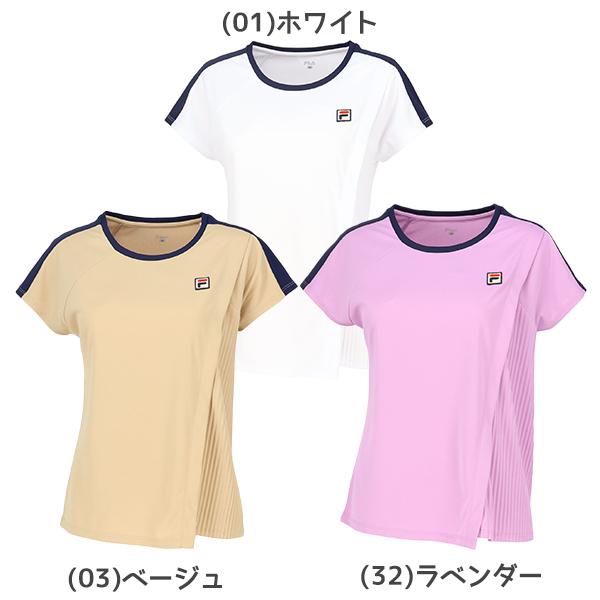 大胆なプリーツのアシンメトリーデザインのゲームシャツです。●カラー：(01)ホワイト、(03)ベージュ、(32)ラベンダー●サイズ：S、M、L、O●素材・材質：バックホールメッシュ（ポリエステル100％）●原産国：中国サイズ/身長/チェスト...