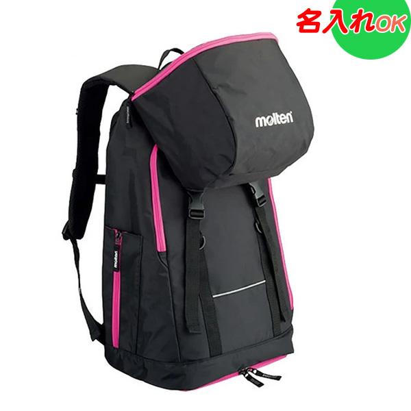 34リットル容量（ボール収納部を除く）大口径のメインファスナーと独立させたボール収納で出し入れしやすい。リフレクター付き、ボール（ミニバス5号球）、シューズ（27cmサイズまで）、ウェア、ボトル（1.5リットル）が収納可[メーカー]モルテン...