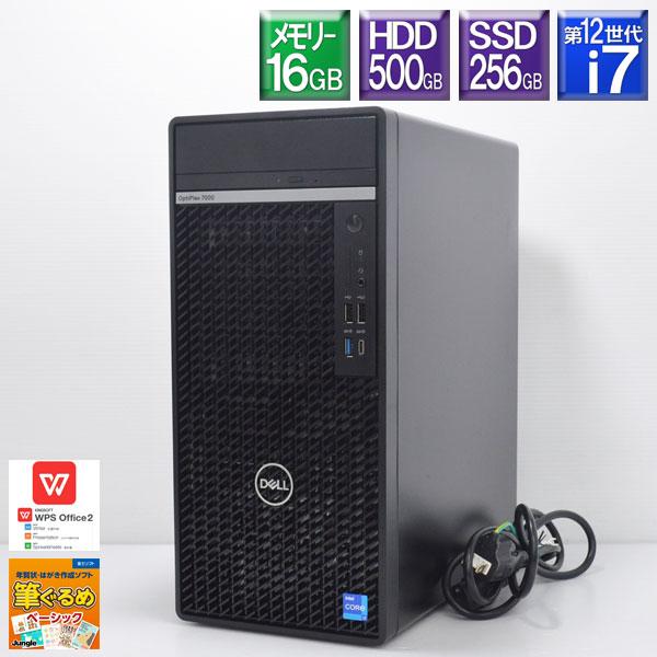 商品外観ランク：美品　(ランクについては下記をご覧ください)メーカー名：DELL機種名：Optiplex 7000 TowerインストールOS：Windows 11 Pro 64bitCPU：Intel Core i7 12700 2.1G...
