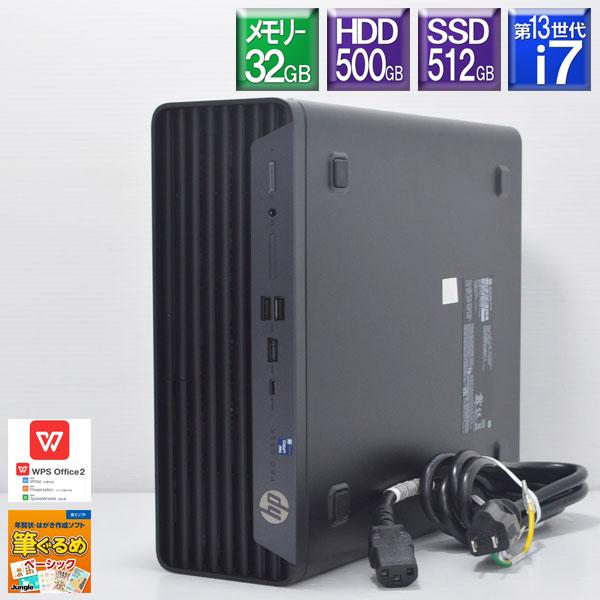 商品外観ランク：ABランク品　(ランクについては下記をご覧ください)メーカー名：HP機種名：Pro SFF 400 G9インストールOS：Windows 11 Pro 64bitCPU：Intel Core i7 13700 2.1GHzメ...