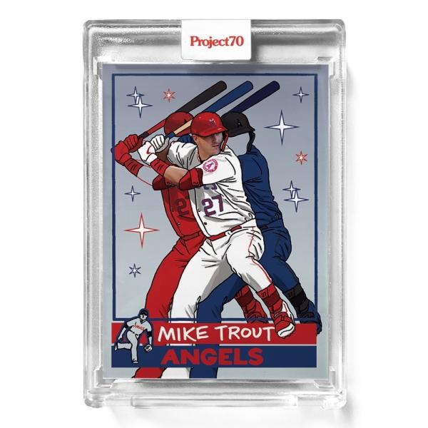 ・シリーズ：2021 MLB TOPPS PROJECT70・サイズ　：2.5x3.5インチ（約6.4×8.9センチ）、厚さ130ptのプラスチックケース入り・選手名　：Mike Trout（マイク トラウト）・チーム　：エンゼルス Ang...