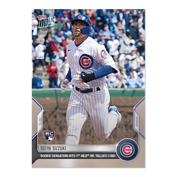 【発売日：2022年04月11日】・シリーズ：2022 MLB TOPPS NOW・サイズ　：2.5x3.5インチ（約6.4×8.9センチ）・選手名　：鈴木誠也（Seiya Suzuki すずきせいや）・チーム　：シカゴ カブス Chica...