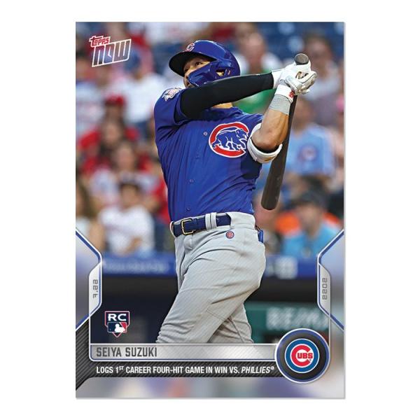 【発売日：2022年07月23日】・シリーズ：2022 MLB TOPPS NOW・サイズ　：2.5x3.5インチ（約6.4×8.9センチ）・選手名　：鈴木誠也（Seiya Suzuki すずきせいや）・チーム　：シカゴ カブス Chica...