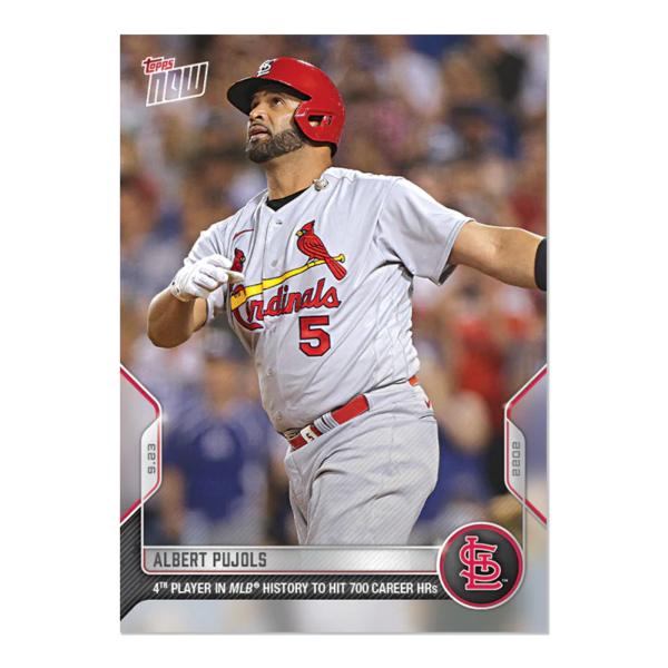 【発売日：2022年09月23日】・シリーズ：2022 MLB TOPPS NOW・サイズ　：2.5x3.5インチ（約6.4×8.9センチ）・選手名　：アルバート・プホルス（ALBERT PUJOLS あうばーと・ぷほるす）・チーム　：セン...