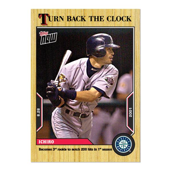 【発売日：2021年08月28日】・シリーズ：2022 MLB TOPPS NOW - TURN BACK THE CLOCK -・サイズ　：2.5x3.5インチ（約6.4×8.9センチ）・選手名　：イチロー（ISHIRO いちろー）・チー...