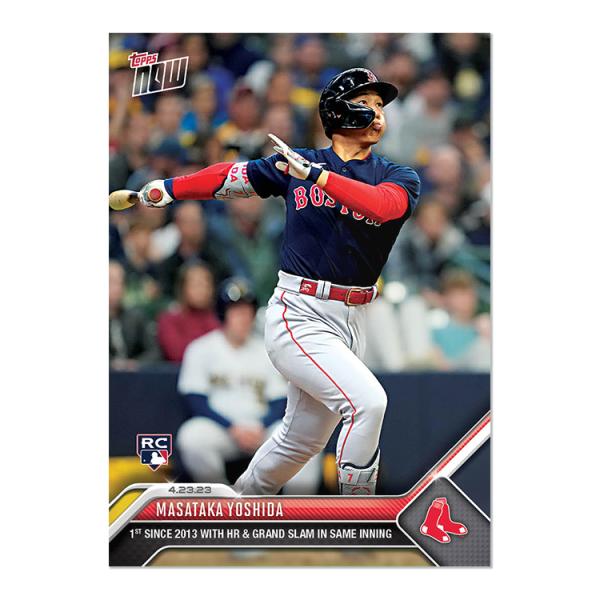 【発売日：2023年04月23日】・シリーズ：2023 MLB TOPPS NOW・サイズ　：2.5x3.5インチ（約6.4×8.9センチ）・選手名　：吉田正尚（Masataka Yoshida よしだまさたか）・チーム　：ボストン・レッド...