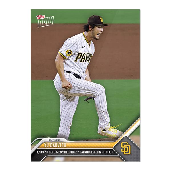 【発売日：2023年08月14日】・シリーズ：2023 MLB TOPPS NOW・サイズ　：2.5x3.5インチ（約6.4×8.9センチ）・選手名　：ダルビッシュ・ユウ（Yu Darvish ゆうだるびっしゅ）・チーム　：パドレス PAD...