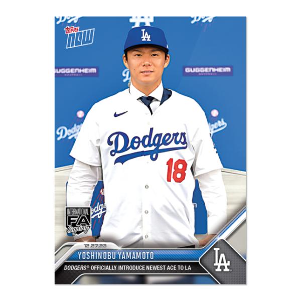 【発売日：2023年12月29日】・シリーズ：2023 MLB TOPPS NOW・サイズ　：2.5x3.5インチ（約6.4×8.9センチ）・選手名　：山本由伸（Yoshinobu Yamamoto やまもとよしのぶ）・チーム　：ドジャース...