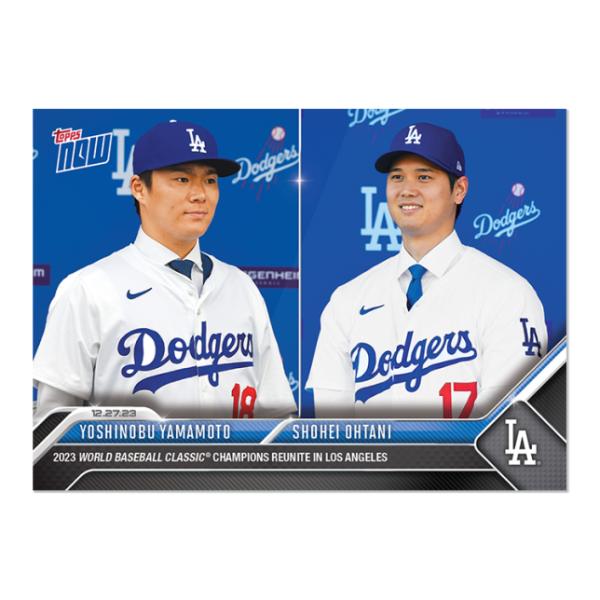 【発売日：2023年12月29日】・シリーズ：2023 MLB TOPPS NOW・サイズ　：2.5x3.5インチ（約6.4×8.9センチ）・選手名　：大谷翔平（Shohei Ohtani おおたにしょうへい）、山本由伸（Yoshinobu...