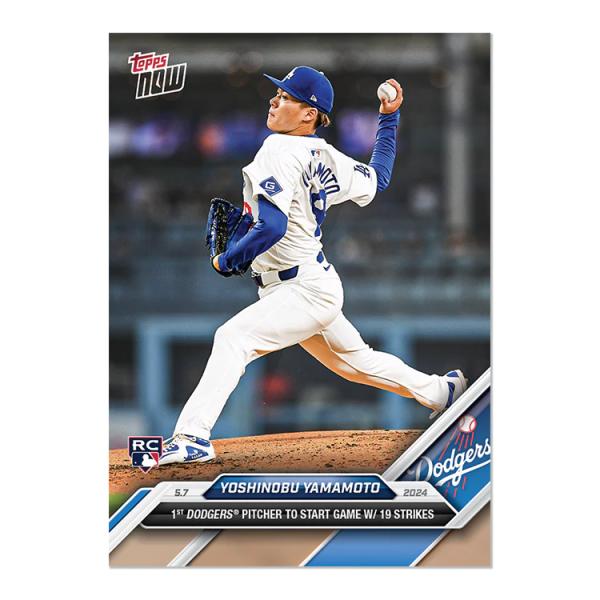 【発売日：2024年05月07日】・シリーズ：2024 MLB TOPPS NOW・サイズ　：2.5x3.5インチ（約6.4×8.9センチ）・選手名　：山本由伸（Yoshinobu Yamamoto やまもとよしのぶ）・チーム　：ドジャース...