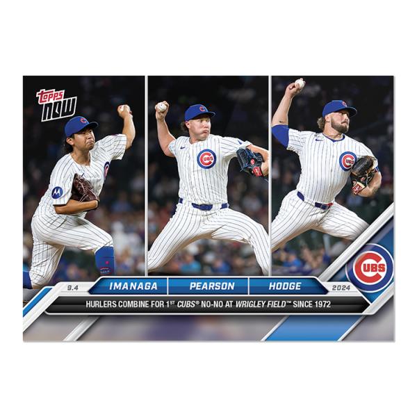 【発売日：2024年09月04日】・シリーズ：2024 MLB TOPPS NOW・サイズ　：2.5x3.5インチ（約6.4×8.9センチ）・選手名　：今永昇太（Shota Imanaga いまながしょうた）、Nate Pearson、Po...