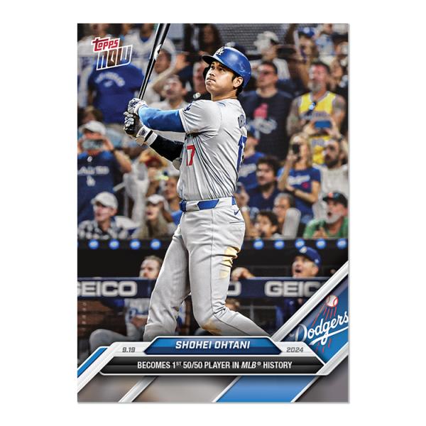 【発売日：2024年09月18日】・シリーズ：2024 MLB TOPPS NOW・サイズ　：2.5x3.5インチ（約6.4×8.9センチ）・選手名　：大谷翔平（Shohei Ohtani おおたにしょうへい）・チーム　：ドジャース DOD...