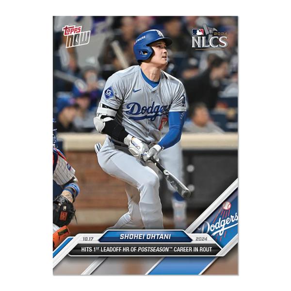 【発売日：2024年10月17日】・シリーズ：2024 MLB TOPPS NOW・サイズ　：2.5x3.5インチ（約6.4×8.9センチ）・選手名　：大谷翔平（Shohei Ohtani おおたにしょうへい）・チーム　：ドジャース DOD...