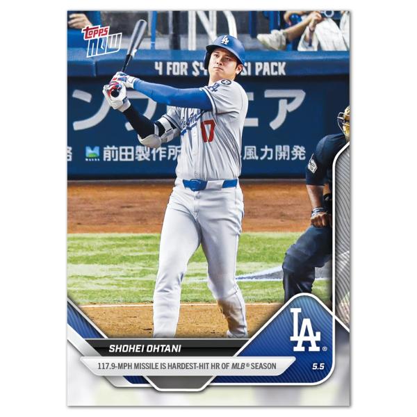 【発売日：2025年05月05日】・シリーズ：2025 MLB TOPPS NOW・サイズ　：2.5x3.5インチ（約6.4×8.9センチ）・選手名　：大谷翔平（Shohei Ohtani おおたにしょうへい）・チーム　：ドジャース DOD...