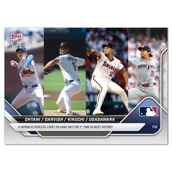 【発売日：2025年07月13日】・シリーズ：2025 MLB TOPPS NOW・サイズ　：2.5x3.5インチ（約6.4×8.9センチ）・選手名　：大谷翔平（Shohei Ohtani おおたにしょうへい）、ダルビッシュ有（Yu Dar...