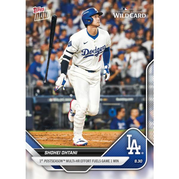 【発売日：2025年10月01日】・シリーズ：2025 MLB TOPPS NOW・サイズ　：2.5x3.5インチ（約6.4×8.9センチ）・選手名　：大谷翔平（Shohei Ohtani おおたにしょうへい）・チーム　：ロサンゼルス・ドジ...