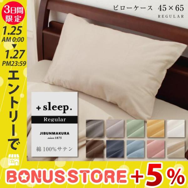 商品詳細品番SJ02095246柄番SP2260TNサイズ45×65cm（REGULAR）組成綿100％販売元西川株式会社生産国中国製商品仕様中かぶせ式商品説明【プラススリープ．レギュラー】いつもの眠りにプラス。シンプルな形と手頃さのスタン...