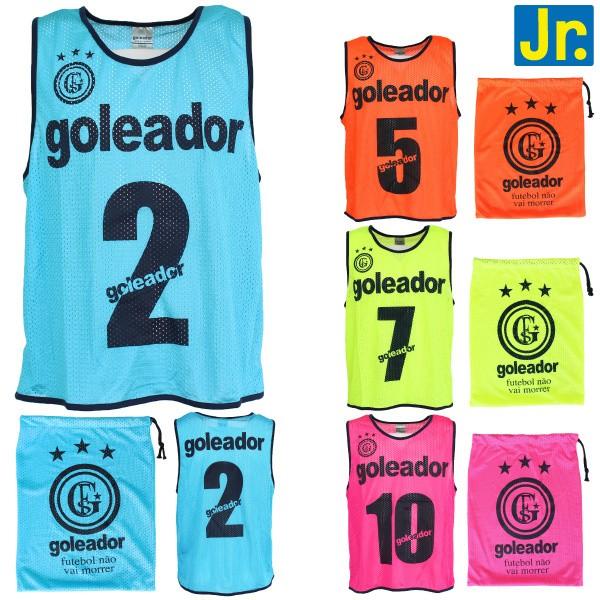 ・練習・練習試合には欠かせないビブス。10枚セットなのでサッカーにも対応。・フットサル/サッカー・ジュニア/ビブス/ゼッケン/チーム備品・ゴレアドール goleador・ジュニア ビブス10枚Set(No,2〜11) A-043-1・素材 ...