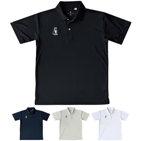 ・胸にワンポイントロゴのDryPoloシャツ。肌触りの良いサラッとした素材を採用。・フットサル/サッカー/犬好き/愛犬家・プラクティスポロシャツ/ドライポロシャツ/半袖・サッカージャンキー soccer junky/クラウディオ パンディア...