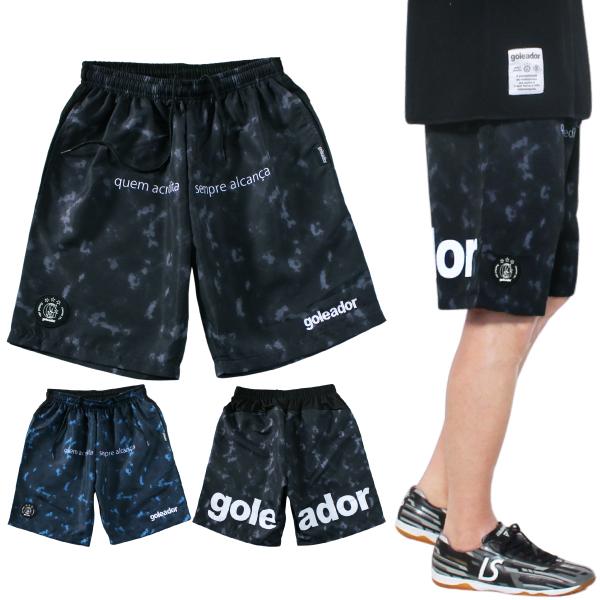 ・耐久性に優れるリップクロス素材を採用。25ssの新柄であるムラ柄を全面にあしらった一枚。昇華プリントなのでマーク剥がれの心配なし。・フットサル/サッカー・プラクティスパンツ/ピステパンツ/ハーフパンツ/ポケット付き・ゴレアドール gole...