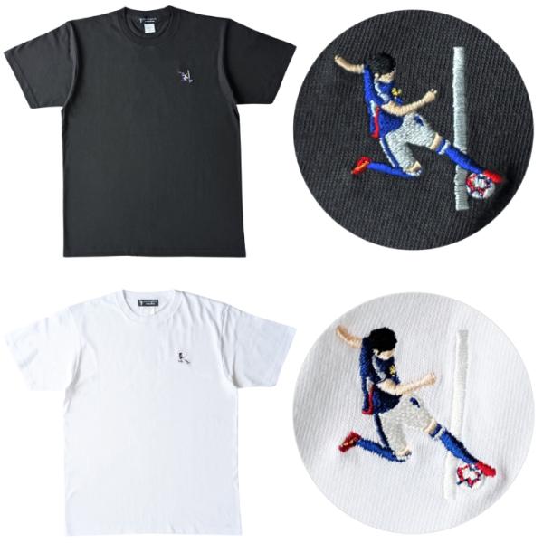 ・無敵艦隊を沈没させたあの瞬間を刺繍で施したTシャツ。語り継がれる日本のサッカー史に残る名シーンを。・フットサル/サッカー・Tシャツ/半袖・ノッソセニョールドパライーゾ NOSSO SENHOR DO PARAISO・1mm miracle...