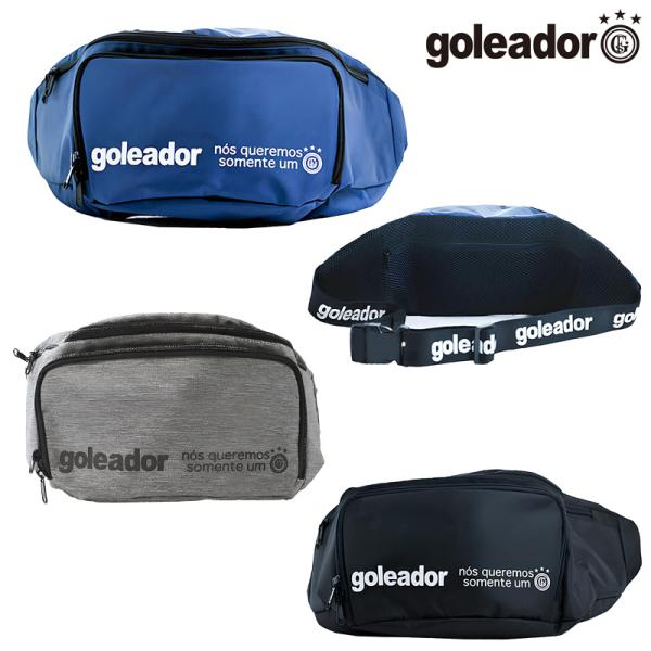 goleador の PVCウエストバッグ！ゴレアドールのウエストバッグです。メイン収納は500mlのペットボトルが入る大きさです。メイン収納内側の背面側にはスマートフォンなどが入る2部屋ポケットが付いています。※D.Blueは内側も同カラ...