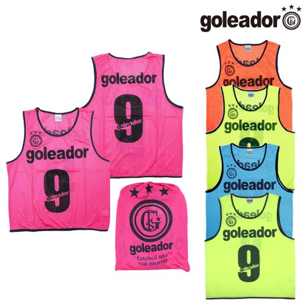 goleador の ビブス10枚セット(No,2〜11) ！ゴレアドールのビブスです。練習・練習試合には欠かせないビブス。10枚セットなのでサッカーにも対応。収納袋が付いています。※F.Yellow（44）は他のカラーと生地が異なります。...