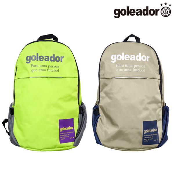 goleador の Jrバック（収納ボールネット付き）！ゴレアドールの22Lのバックパックです。メイン収納には、1Lペットボトルが入るポケットが付いています。背中側には、シューズが入る収納があります。表面にはボール用ネットが収納されている...