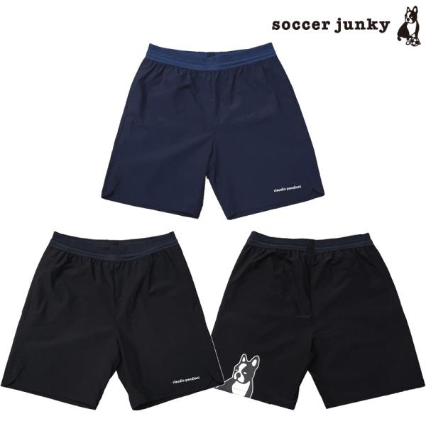 soccer junky の upper ひんやりストレッチショーツ！サッカージャンキーのプラクティスパンツです。ひんやり素材を採用したハーフパンツ。ストレッチも効いた暑さ対策にもバッチリな1枚。ウエスト部分は、蒸れにくいメッシュ生地です。...