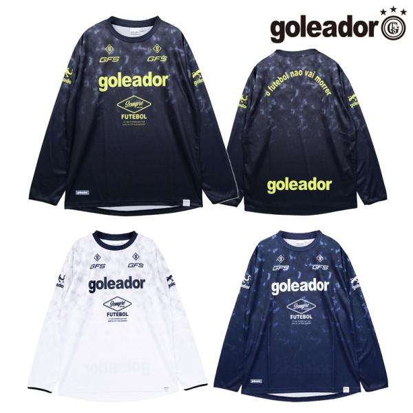 goleador の nuvem guradation ロング プラクティスシャツ！ゴレアドールの長袖プラクティスシャツです。肩から腹部にかけて雲柄の淡いグラデーションがポイントのロンプラです。後ろ裾が長いつくりとなっております。前左裾には...