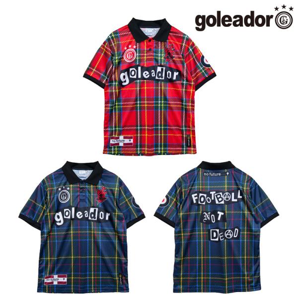 goleador の no futureコラボANARCHYドライポロシャツ！ゴレアドールのポロシャツです。パッチワーク調で無秩序にブランドロゴを配置。素材にはポリエステル100％の軽量素材を採用することで、もちろんスポーツシーンでも活躍。...