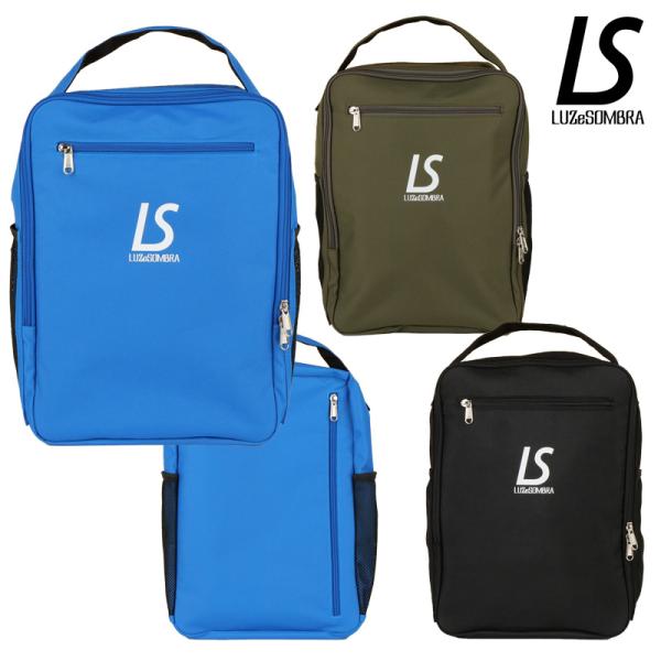 LUZ e SOMBRA の オールインワンシューズバッグ ！ルースイソンブラのマルチケースです。シューズ、貴重品、ドリンクボトル、タオルなどが全て1つに集約できるバッグです。表面、後ろ面にファスナーポケット、両サイドにメッシュポケットが付...