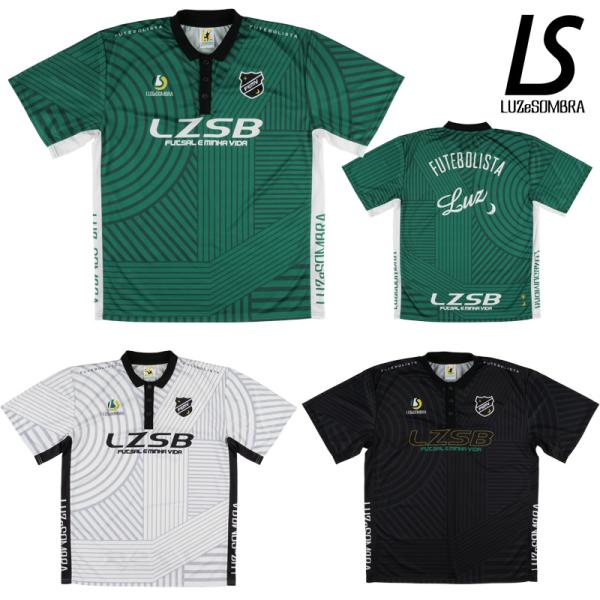 LUZ e SOMBRA の FV ジョガーダ プラシャツ！！ルースイソンブラの襟付きの半袖プラクティスシャツです。枯山水をイメージしたデザインとLUZのロゴが目立つデザインです。FUTSAL DIG『 ORIGINAL 』枯山水をモチーフ...