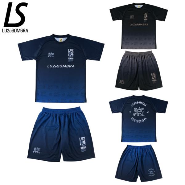 LUZ e SOMBRAの LUZザイオンフロープラセット!! ルースイソンブラのプラクティス上下セットです。 半袖プラシャツとプラクティスパンツのセットアップアイテムです。グラデーションがかったデザインがクールな印象です。ベースカラーが明...