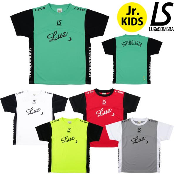 LUZeSOMBRAの Jr MONTEプラシャツ！！ ルースイソンブラのジュニア用プラクティスシャツです。袖とボディでパキッと色が変わるデザインです。ボディとサイドで切替が入っています。
