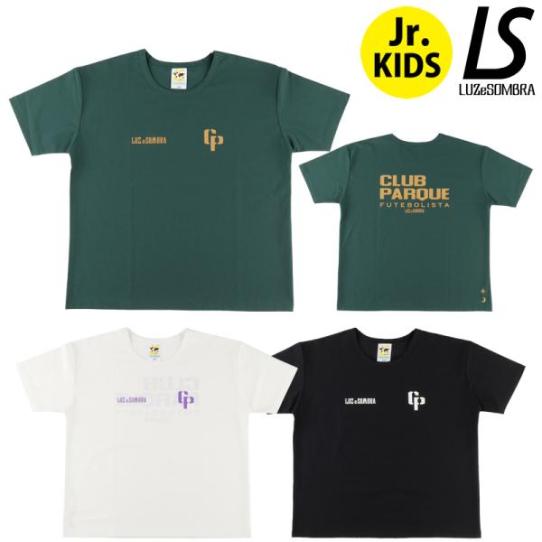 LUZ e SOMBRAの CPドライティー！ルースイソンブラのジュニアサイズの半袖プラクティスシャツです。DRY生地を採用しているので吸水速乾、ストレッチ性に優れています。練習の行き帰りなど、移動で活躍するアイテム。24SSから新しくデザ...