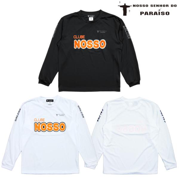 NOSSO SENHOR DO PARAISOのクラブノッソロングプラシャツ !!  ノッソセニョールドパライーゾの長袖プラクティスシャツです。 オレンジが映えるブラジルで数々のウェアスポンサーを務めたBANCO BMGロゴをNOSSO流に...