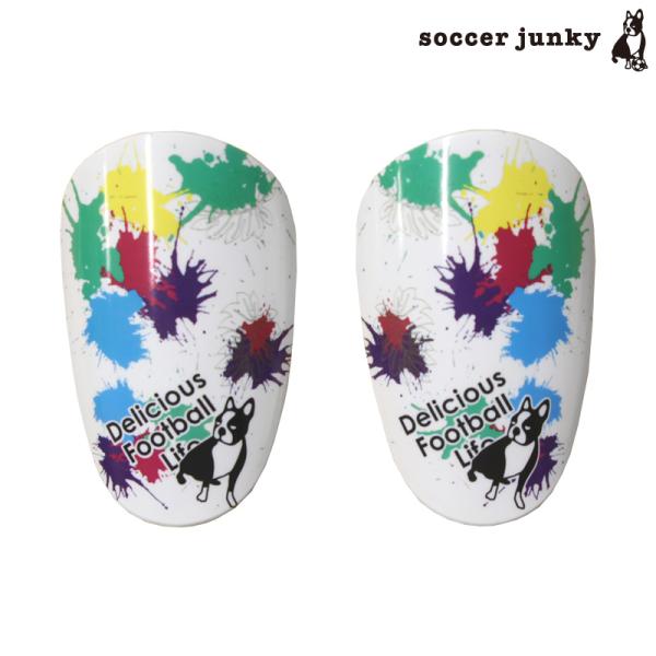 soccer junky の SPARK ミニレガース！！  サッカージャンキーのすねあてです。ちいさめサイズのハードタイプの脛当て。横：約7.5cm×縦：約10cm