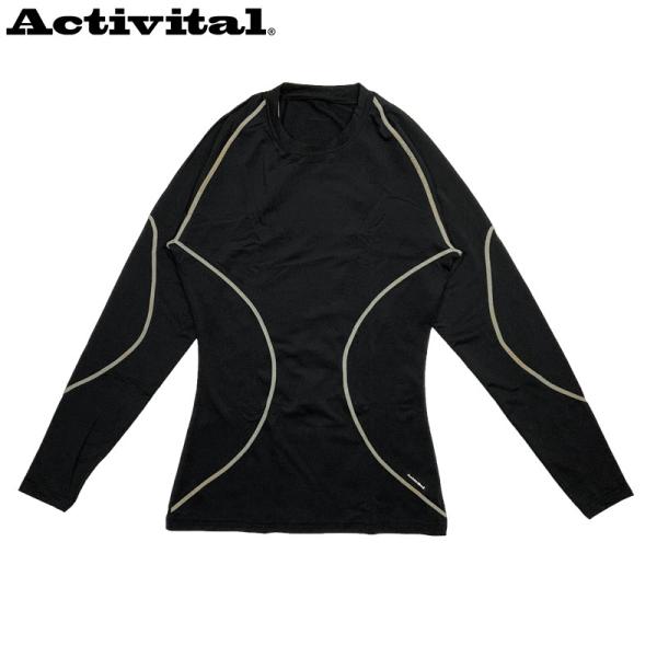 Activital のコンプレッションインナートップス！アクティバイタルのインナートップスです。筋肉や関節の動きをサポートし、スムーズな機動性を追求したインナー。身体全体をソフトに包み込み、やわらかく快適な着用感です。とても軽く、シルクのよ...