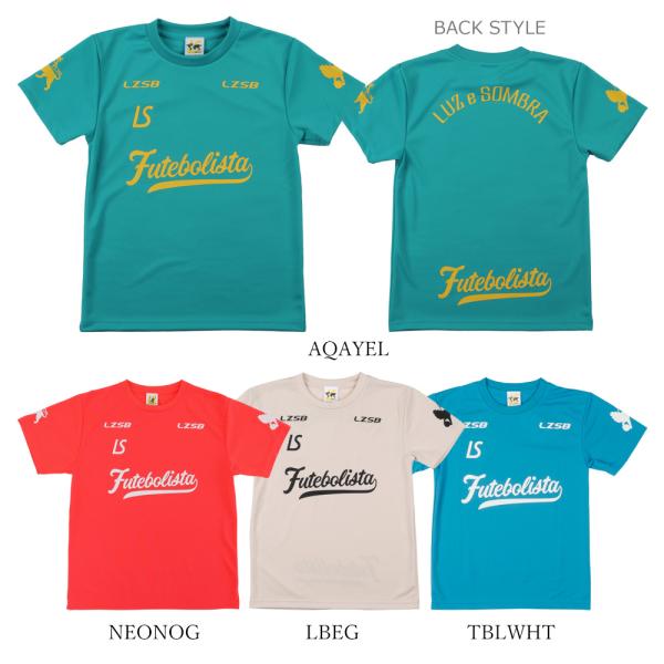 胸のロゴ、両袖のFUTEBOL ZIONロゴ、背面のロゴ、全てのロゴかっこよく配置されたプラクティスシャツ。キーワードは「渋カワイイ」です。Size[身丈/身幅/袖丈(cm)]120 [48/36/15]130 [52/38/16]140 ...