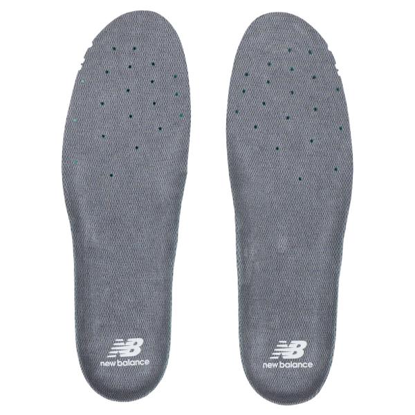 反発性に優れたEVA素材、衝撃吸収に優れた踵のクッションに加え、中足部から踵部への保護性を高めたランニングインソール。高い防滑性を発揮するナノフロントをフルレングスで表面に使用し滑りにくさを確保。PL-1ラスト対応の高性能インソール。Siz...