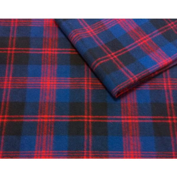生地幅：108cm混率：綿100％30番双糸を使用した、定番タータンチェックに毛足の長いシャギー起毛加工でウォーム感をプラスしたWinter Cotton素材。新潟県の見附・栃尾産地で織られた品質の良い布帛です。片面起毛。◆価格改定（値上げ...
