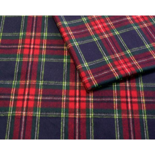 生地幅：108cm混率：綿100％30番双糸を使用した、定番タータンチェックに毛足の長いシャギー起毛加工でウォーム感をプラスしたWinter Cotton素材。新潟県の見附・栃尾産地で織られた品質の良い布帛です。片面起毛。◆価格改定（値上げ...