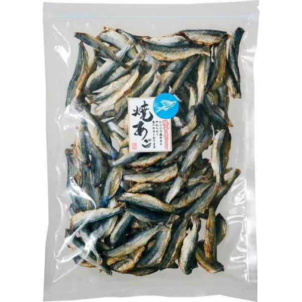 「商品情報」商品の説明飛魚（あご）をおつまみ用として味付けし焼あげました。原材料・成分トビウオ加工品（トビウオ（ベトナム）、砂糖、食塩）/ソルビット、調味料（アミノ酸）「主な仕様」創業100年の珍味製造元がお届けする信頼ある逸品。飛魚（あご...