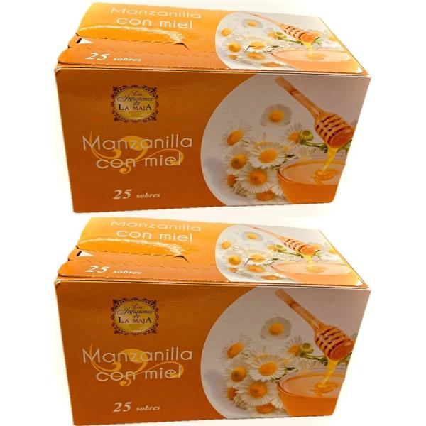 「商品情報」商品の説明スペイン産のハーブティー、マンサニージャは通常カモミールとも呼ばれ、スペインでは食後やティータイムによく飲まれるものです。発汗作用、消化促進作用があり、和洋中どの食後にも合います。こちらのマンサニージャは蜂蜜入りで、爽...