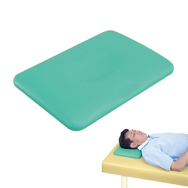 後頭部と頸椎の当たる部分に窪みを設けた仰向け用施術用ボード。窪みを設けることで、頭部を安定させ、より正確な施術が行えます。キーワード:頭蓋骨用ボード  治療用 補助クッション 施術用 マッサージ用 マクラ 枕