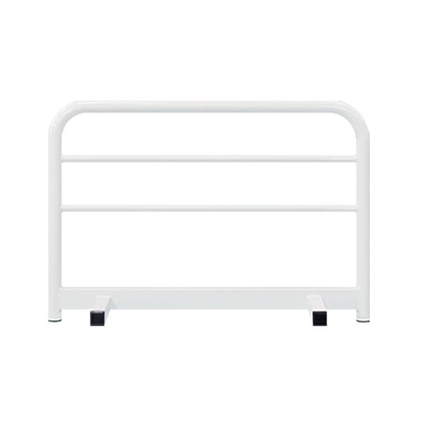 ベッドからの転落を防止する安全性と機能性の高い各種ベッドガード。清潔感を演出するクロムメッキ加工＆環境にやさしい粉体塗装仕上げ。幅60cm、高さ42cmキーワード:F型ベッドガード粉体塗装医療 整体 高田ベッド 施術用 業務用